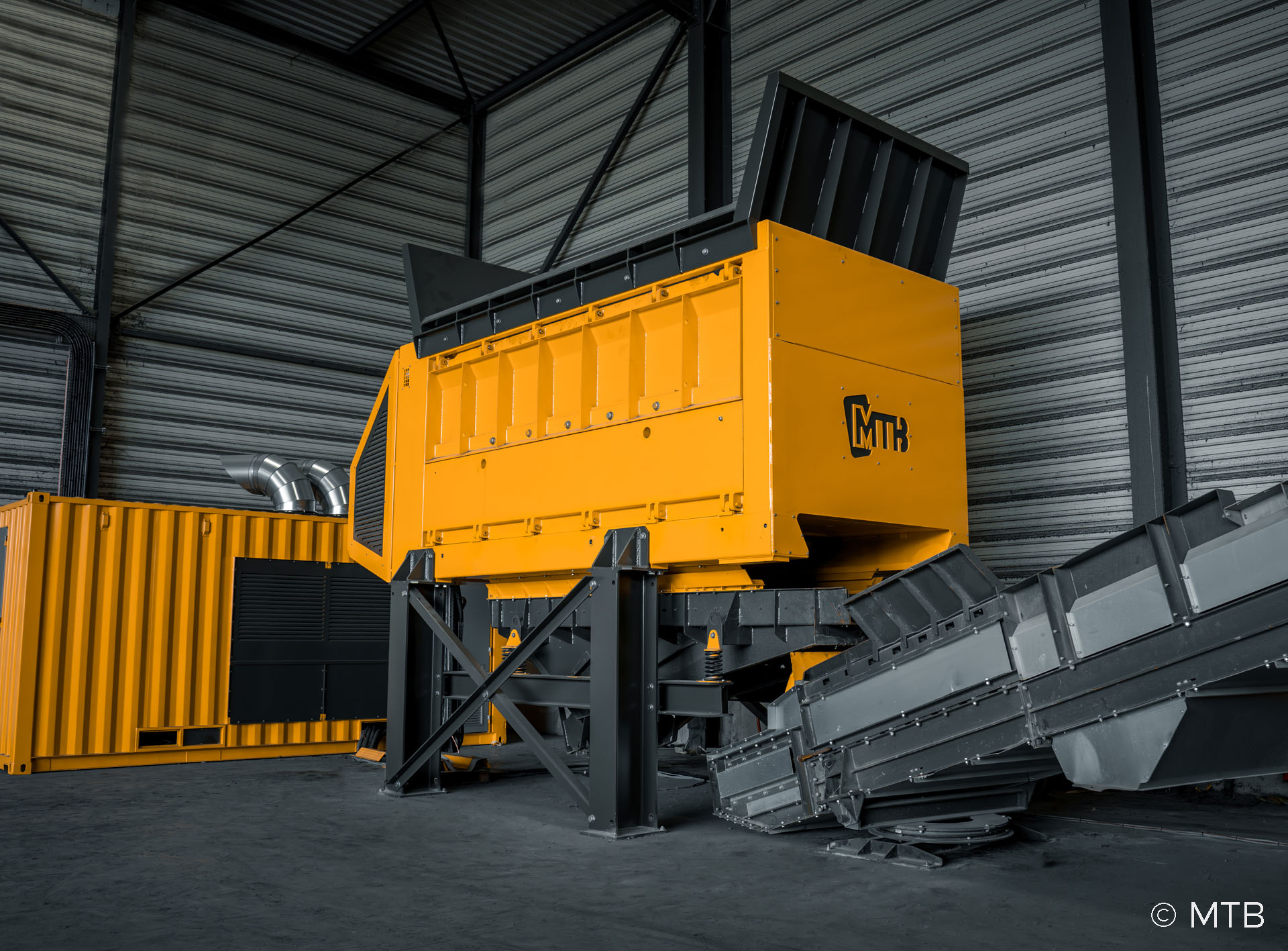 Pre-treatment and shredding - Rotary Shears - MTB Recycling